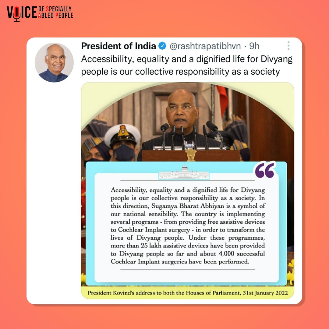 The President of India address to the Houses of Parliament | VOSAP