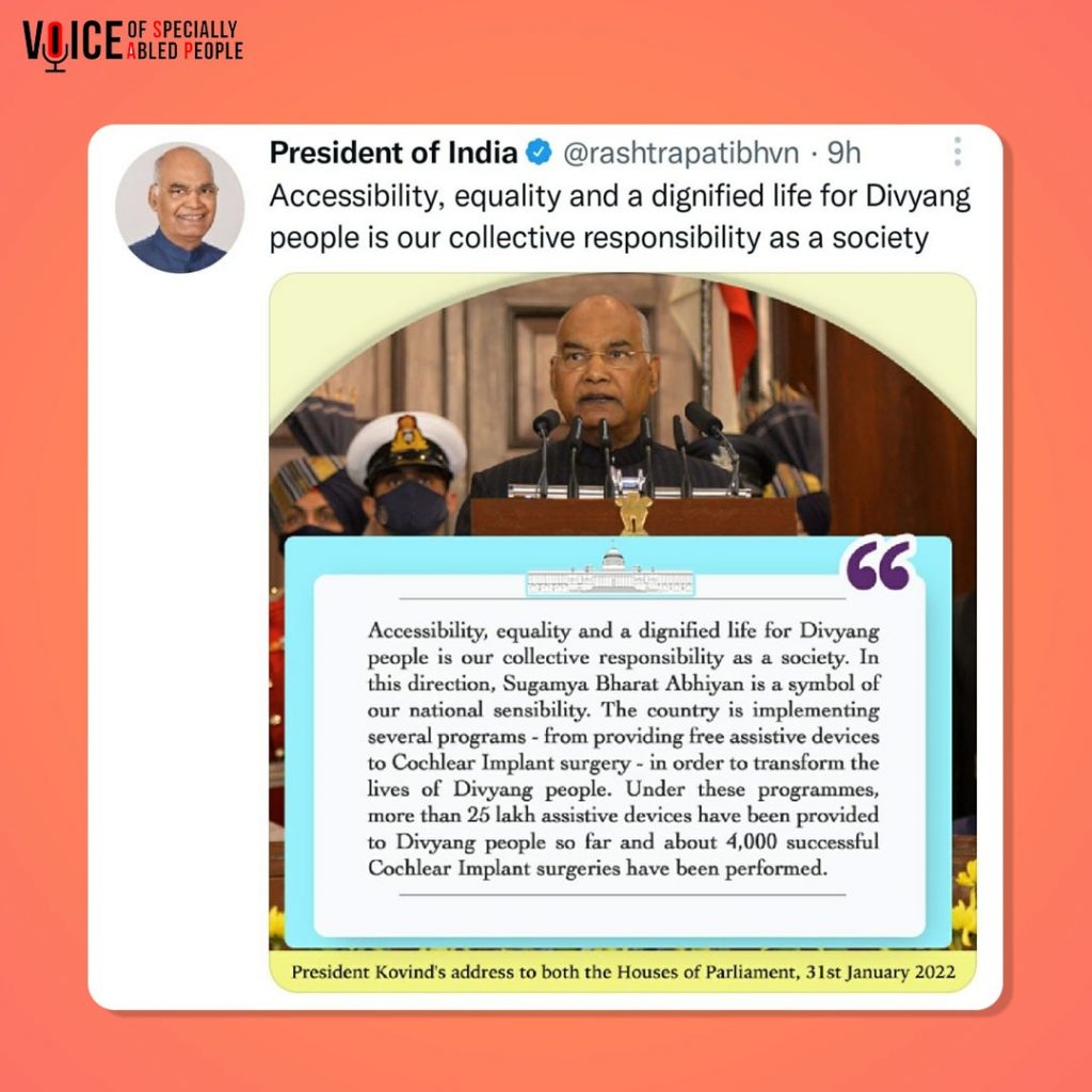 The President of India address to the Houses of Parliament | VOSAP