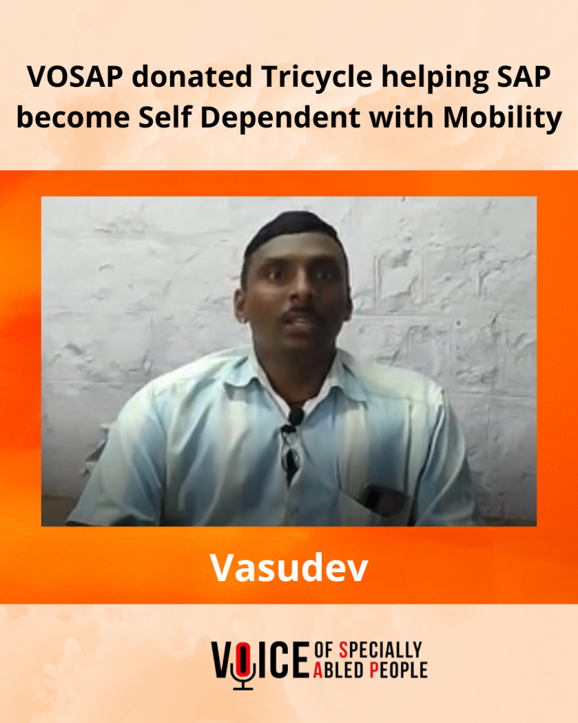 The Transformative Journey of Vasudev with a Tricycle provided by VOSAP - Voice of SAP