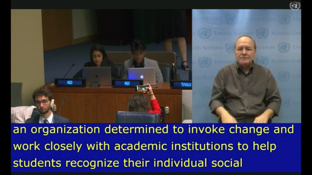 UN Advocacy - Voice of SAP