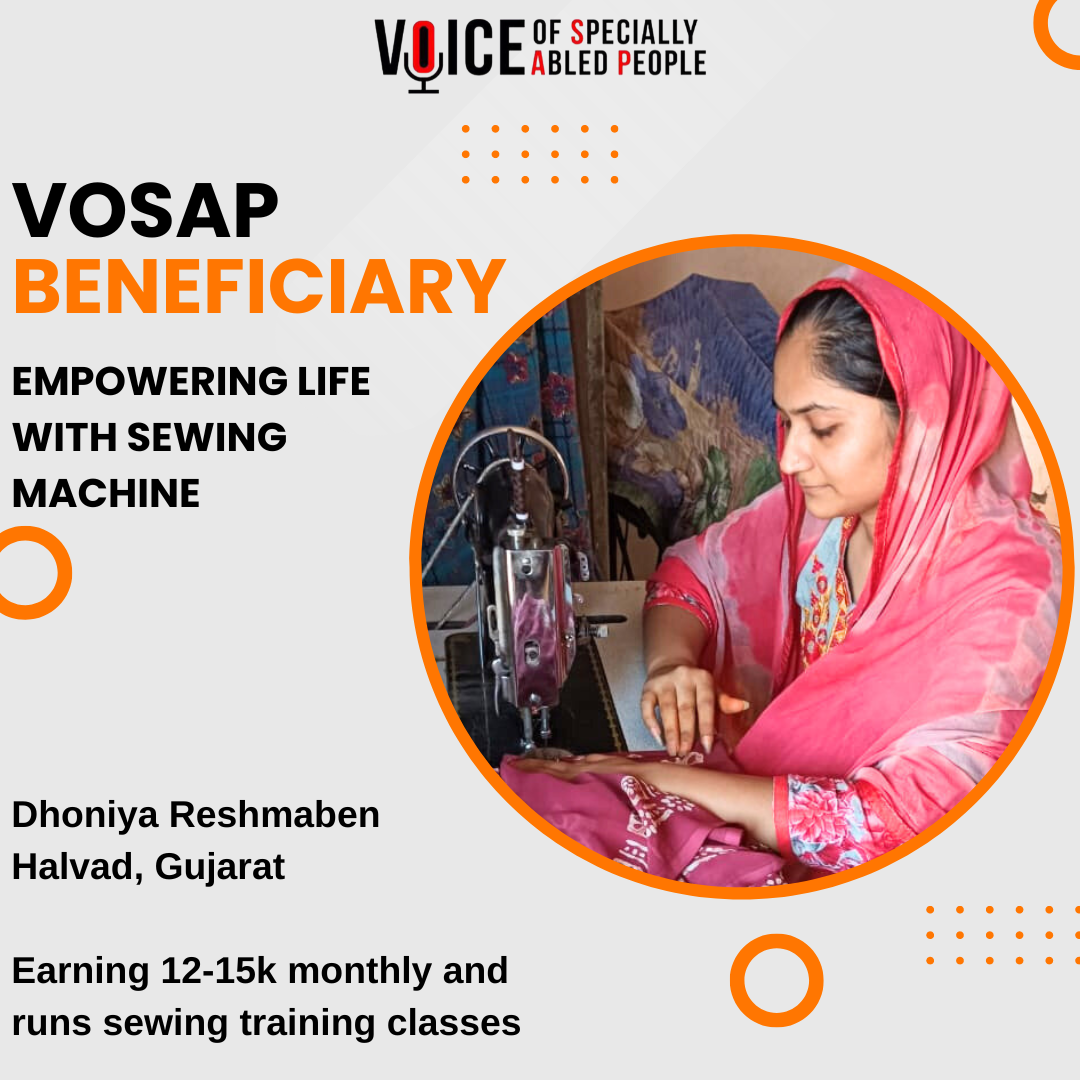 Dhoniya Reshmaben: VOSAP’s Sewing Machine Success