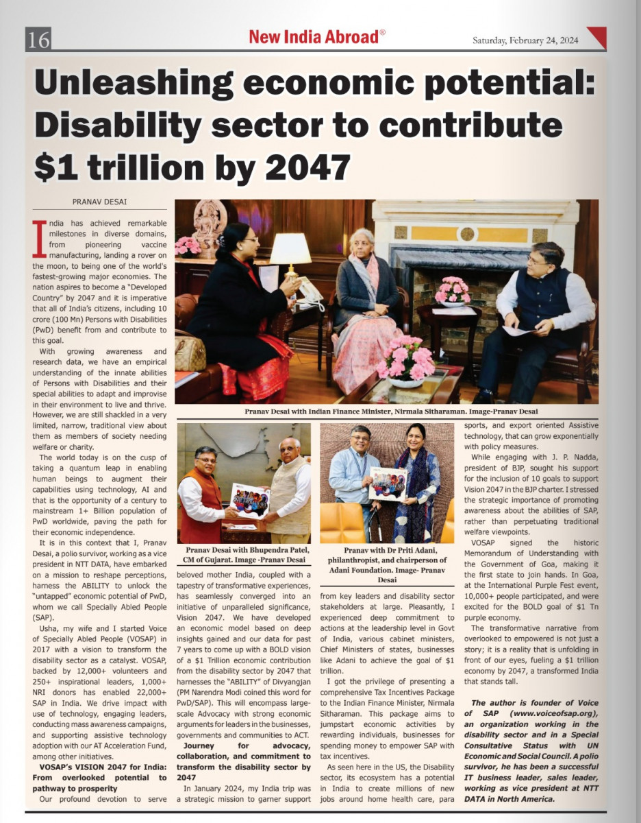 Unleashing economic potential: Disability sector to contribute $1 ...